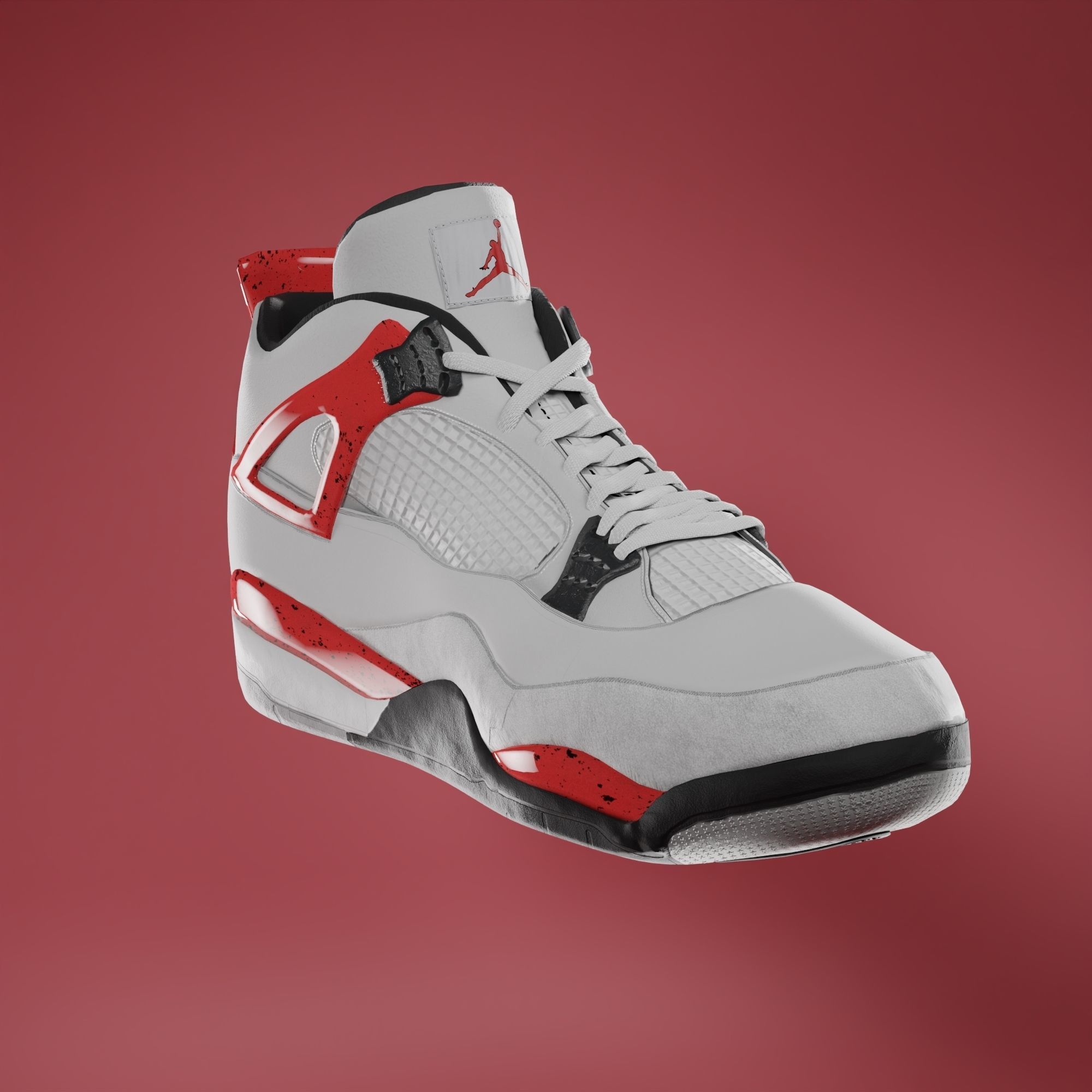 3D model Jordan 4 Retro VR / AR / low-poly | CGTrader