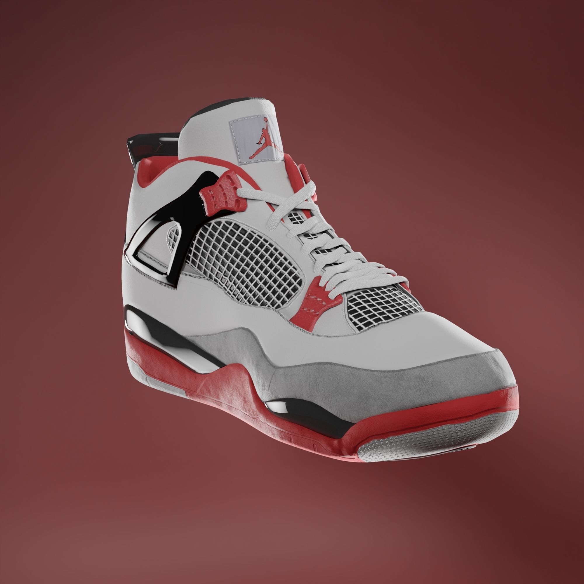 3D model Jordan 4 Retro VR / AR / low-poly | CGTrader