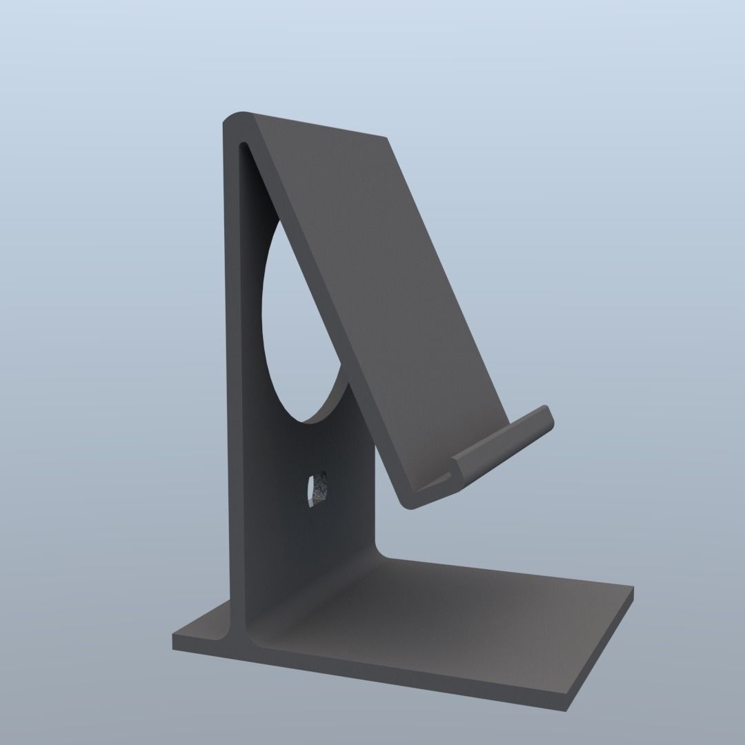 Desktop High Phone Stand 3D model 3D printable | CGTrader