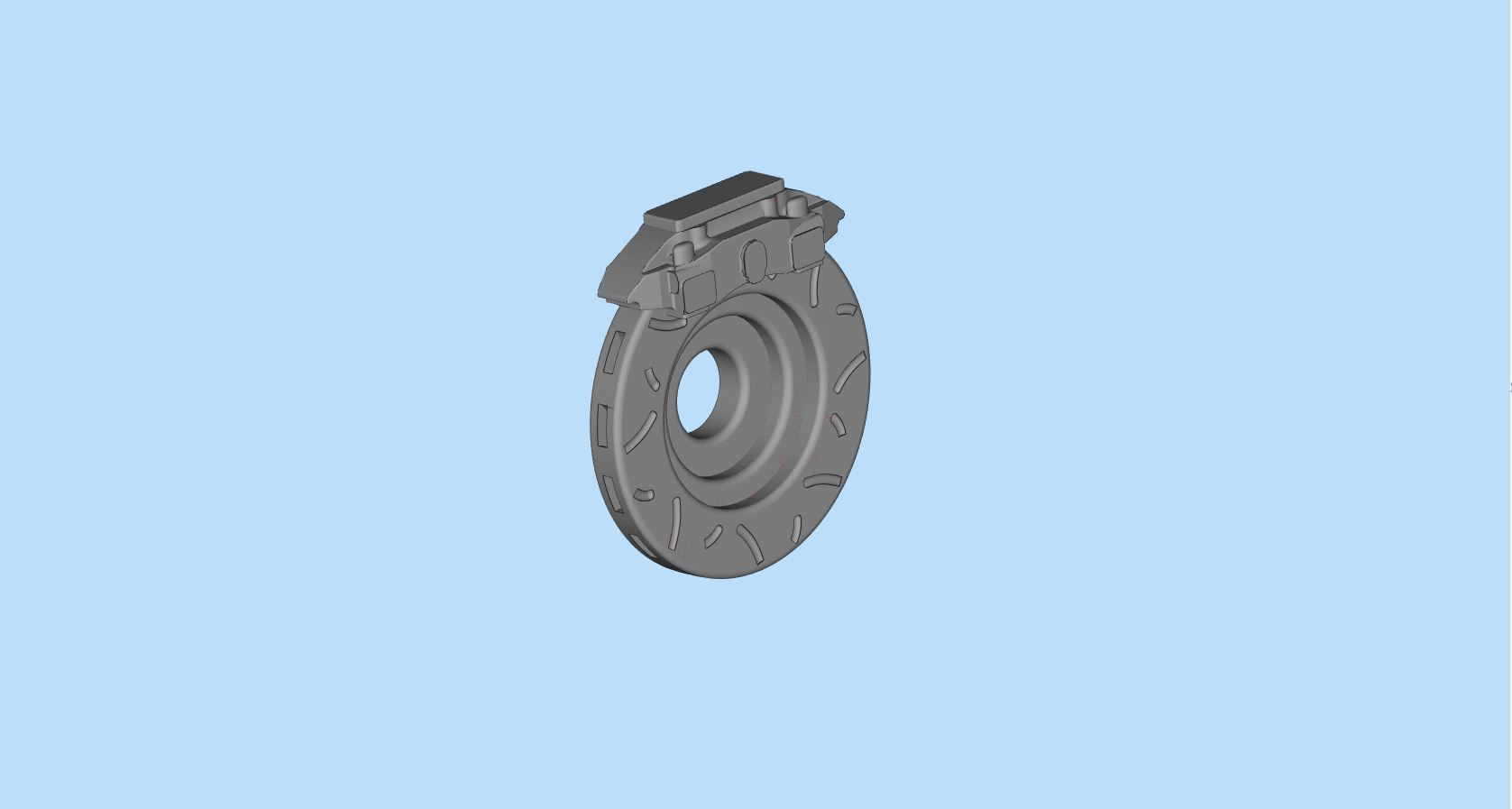 Free STL printable brake rotor disc Two versions free 3D model 3D ...