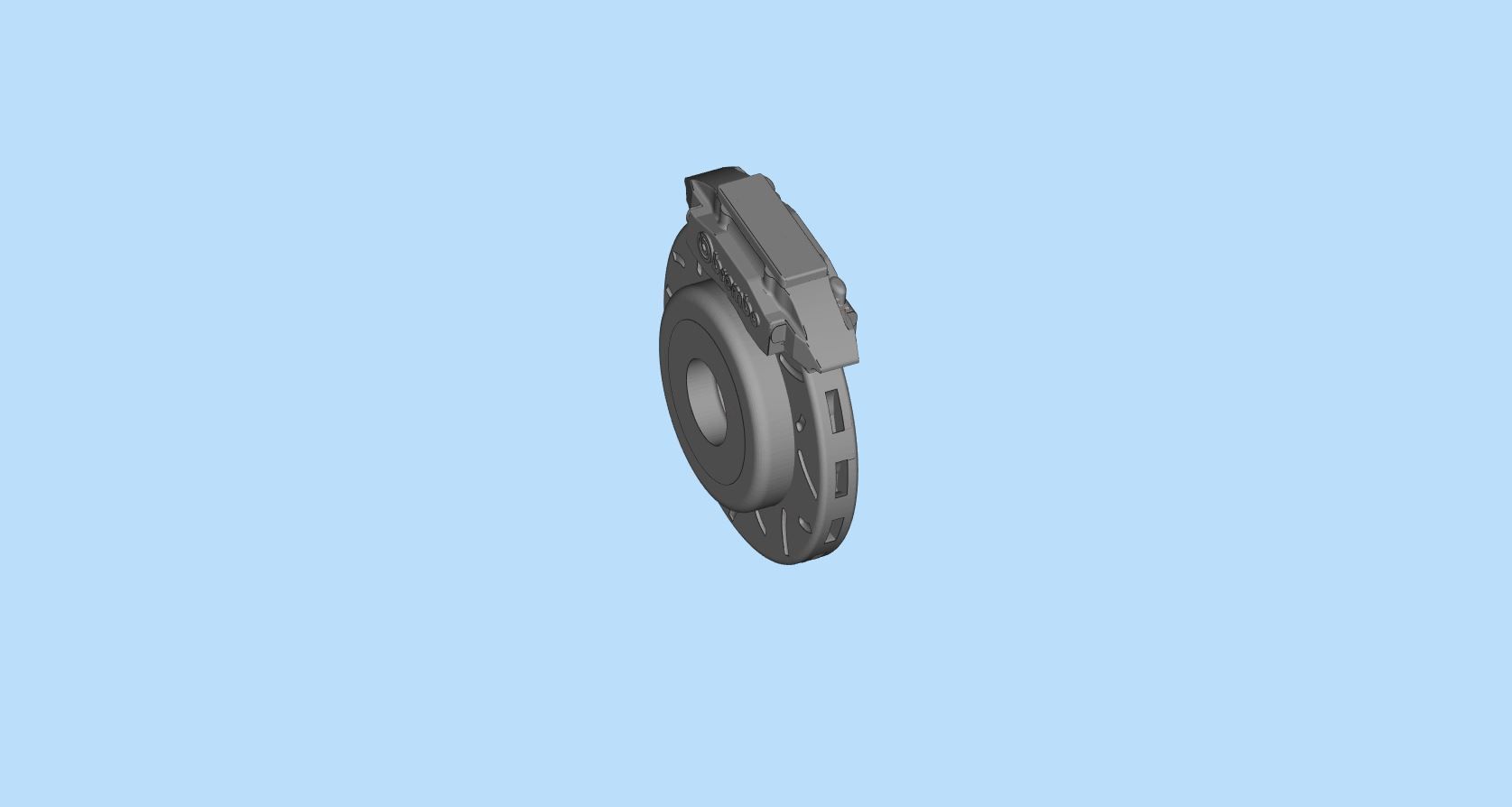 Free STL printable brake rotor disc Two versions free 3D model 3D ...