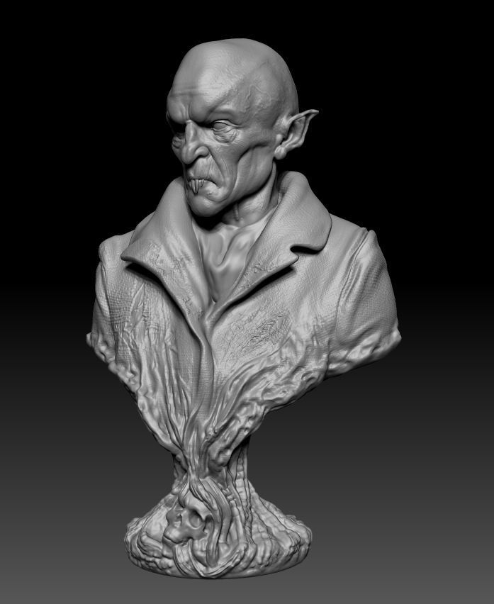 Nosferatu Bust Vampire 3D Model - Dracula Highly Detailed 3D model 3D ...