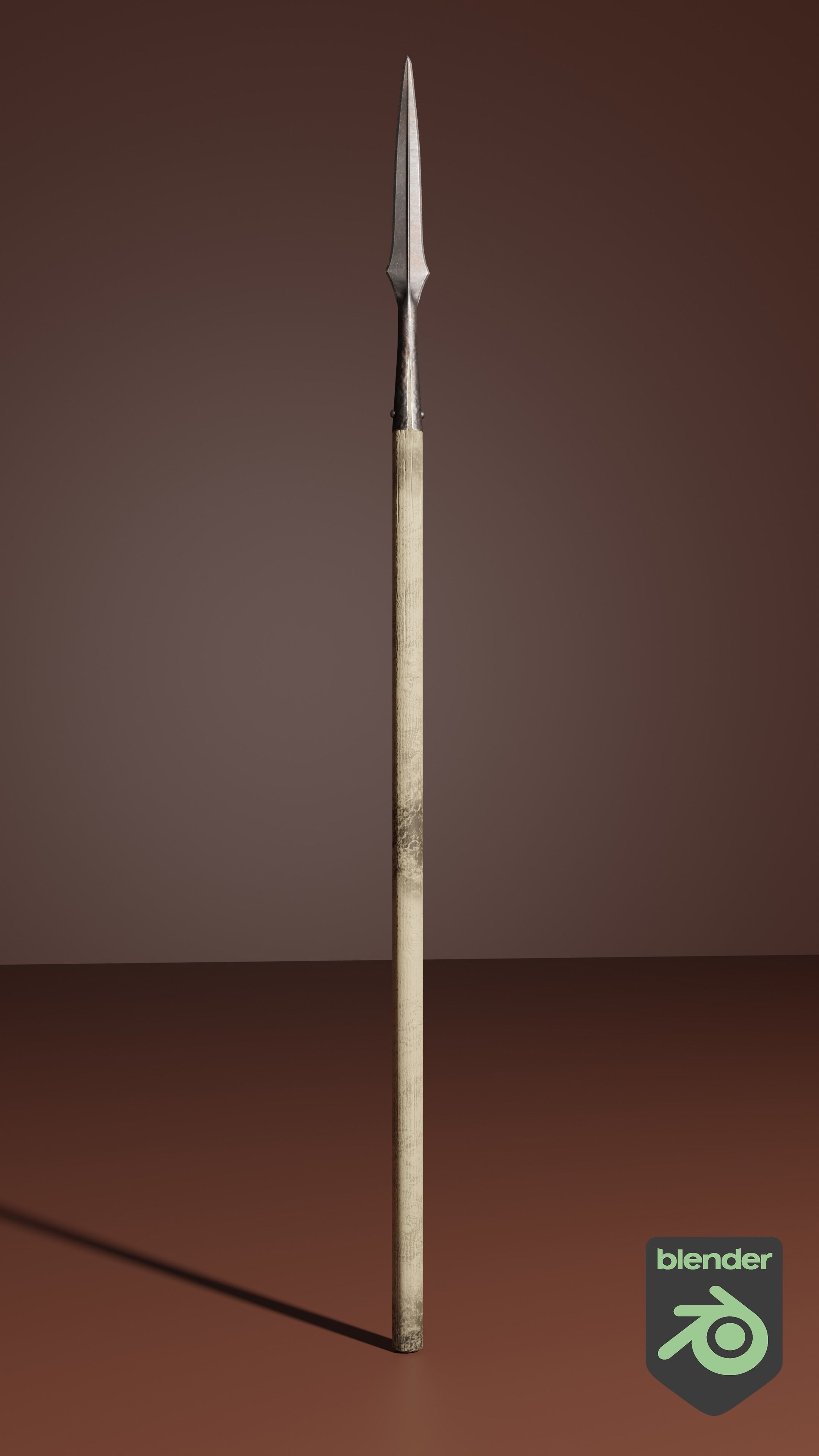 3D model Medieval English Spear VR / AR / low-poly | CGTrader