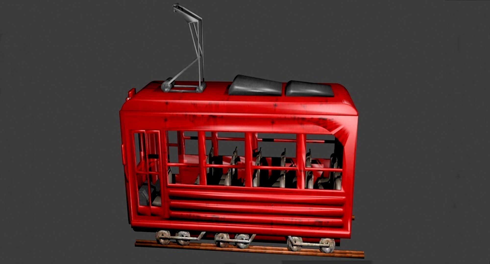 streetcar tram printable model 3D model | CGTrader