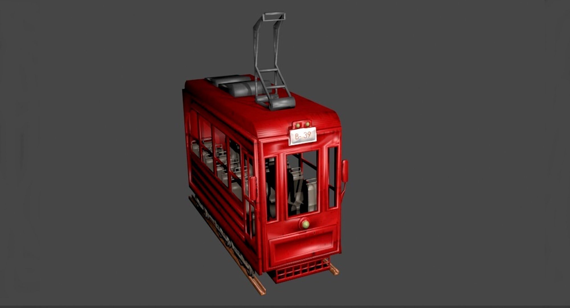 streetcar tram printable model 3D model | CGTrader