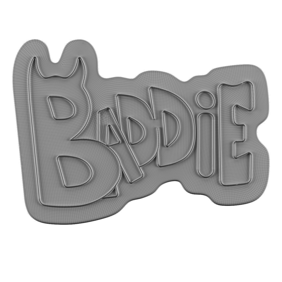 Baddie Neon Sign 3D model | CGTrader