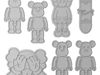 Kaws Bearbrick Skate Neon Signs 3D model | CGTrader