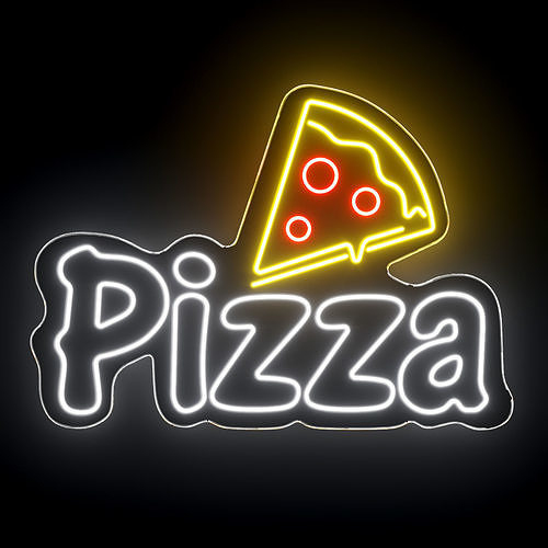 Pizza Neon Sign 3D model | CGTrader