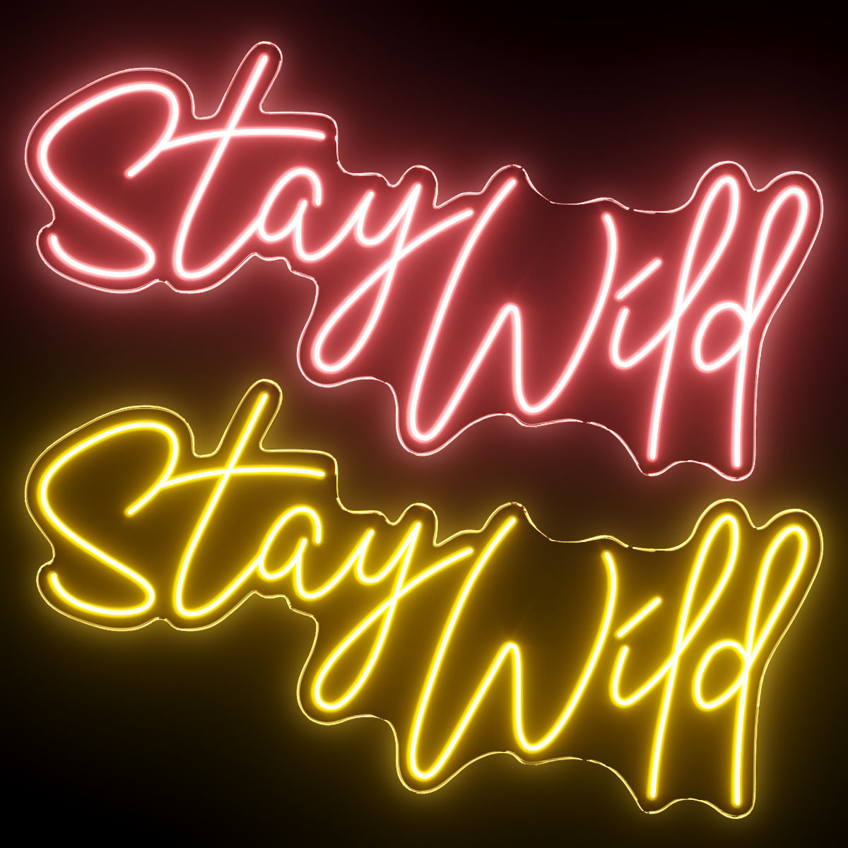 Stay Wild Neon Sign 3D model | CGTrader