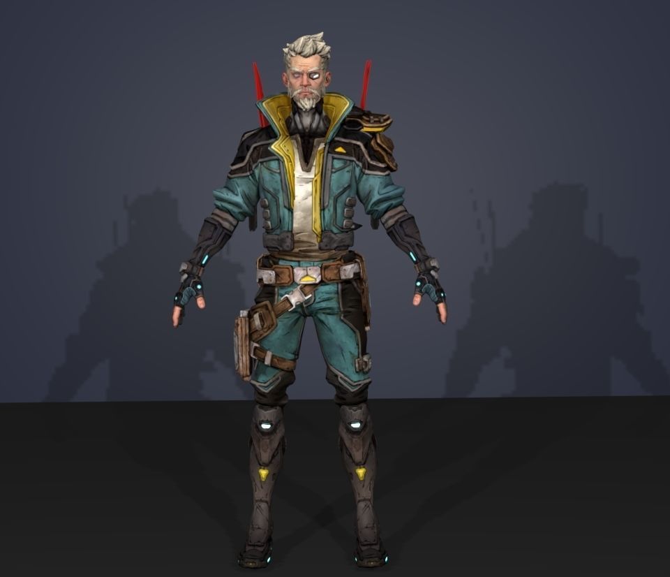zane cyber 3D model animated rigged | CGTrader