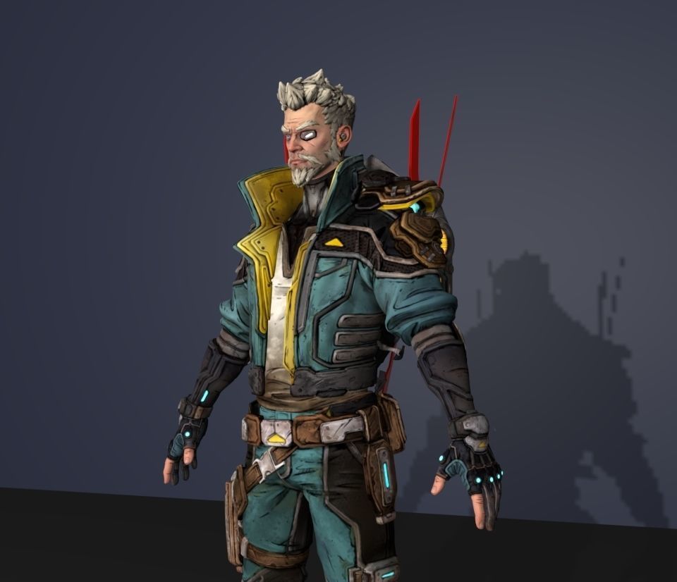 zane cyber 3D model animated rigged | CGTrader