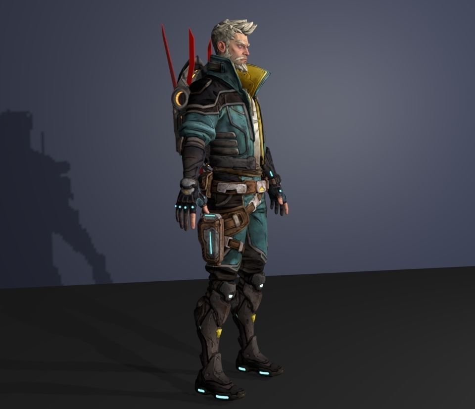 zane cyber 3D model animated rigged | CGTrader