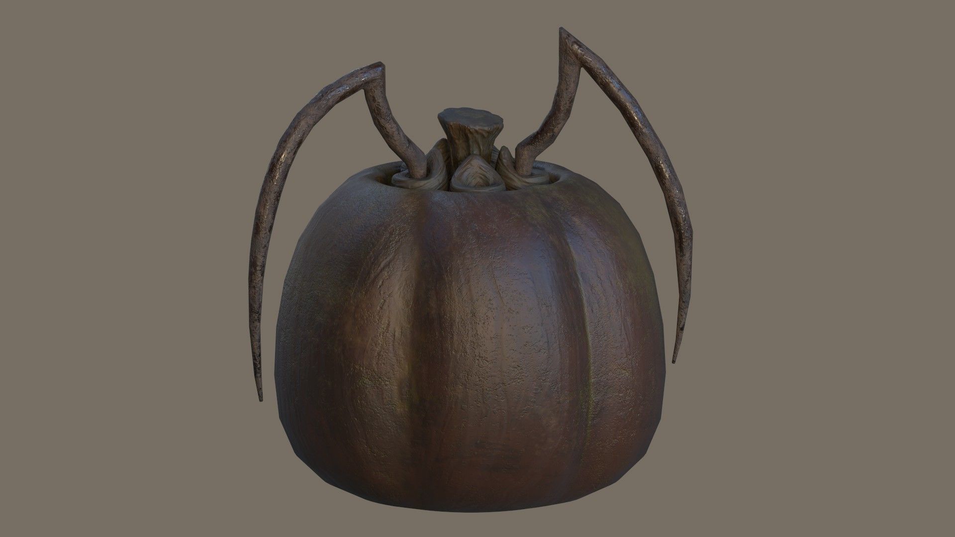 3D model Stylized Creepy Pumpkin - Alien Vegetable VR / AR / low-poly ...