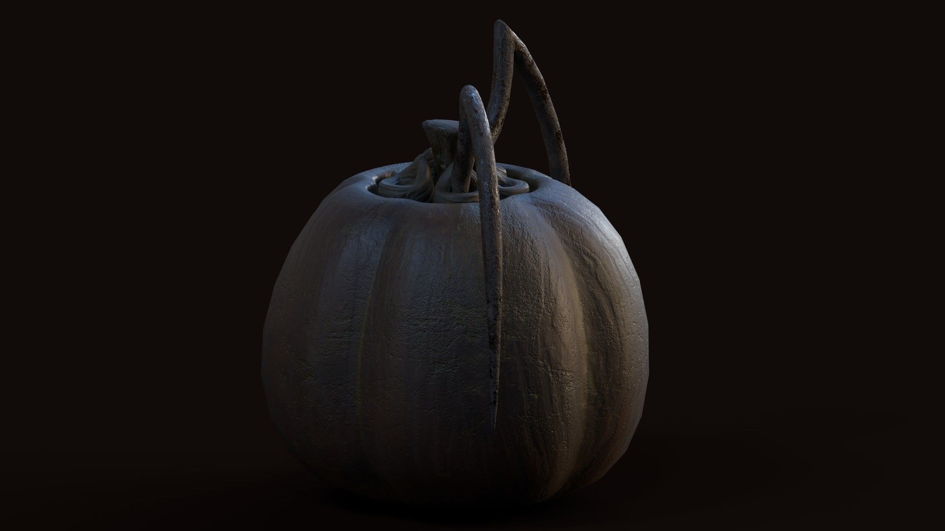 3D model Stylized Creepy Pumpkin - Alien Vegetable VR / AR / low-poly ...