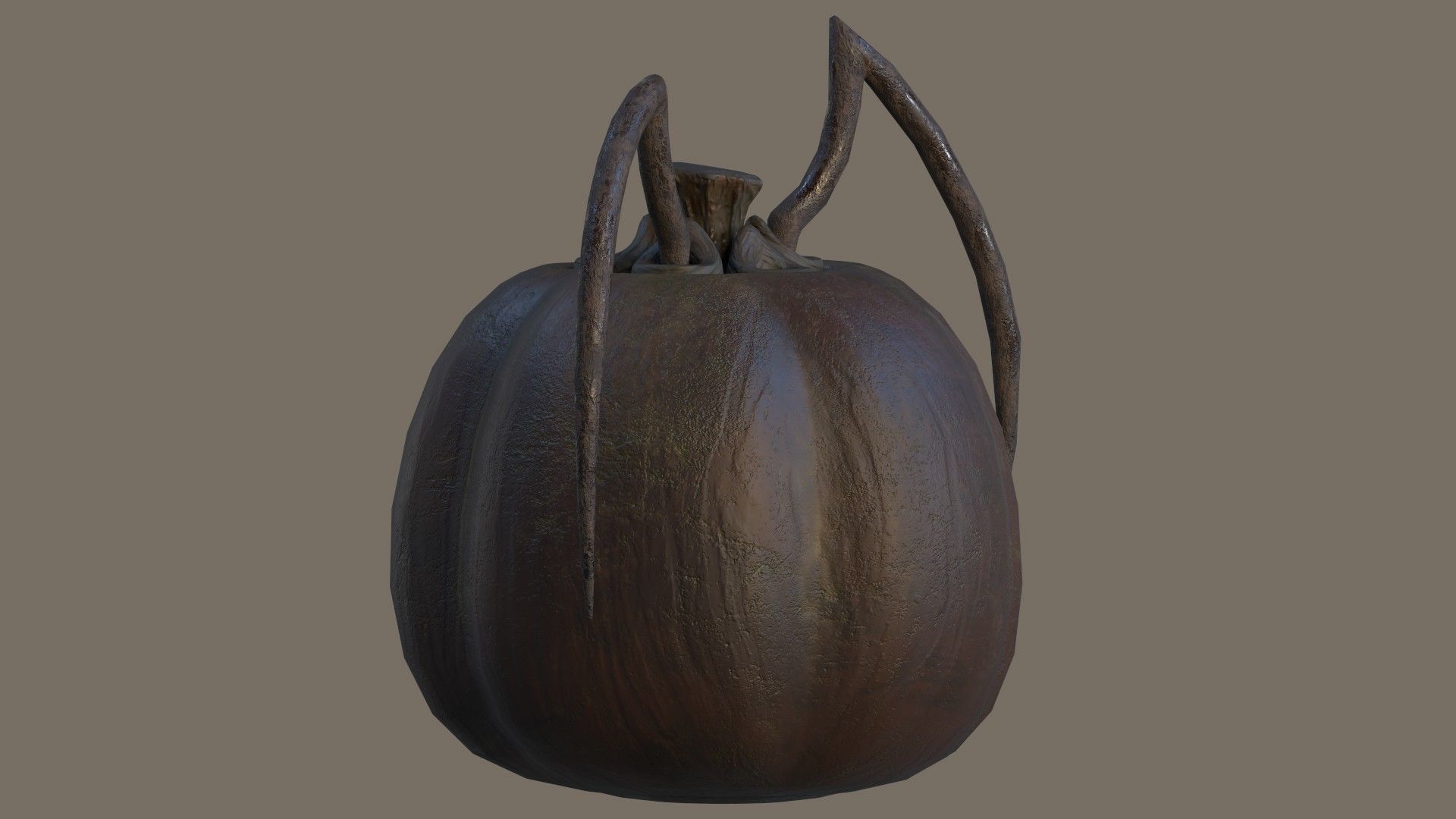 3D model Stylized Creepy Pumpkin - Alien Vegetable VR / AR / low-poly ...