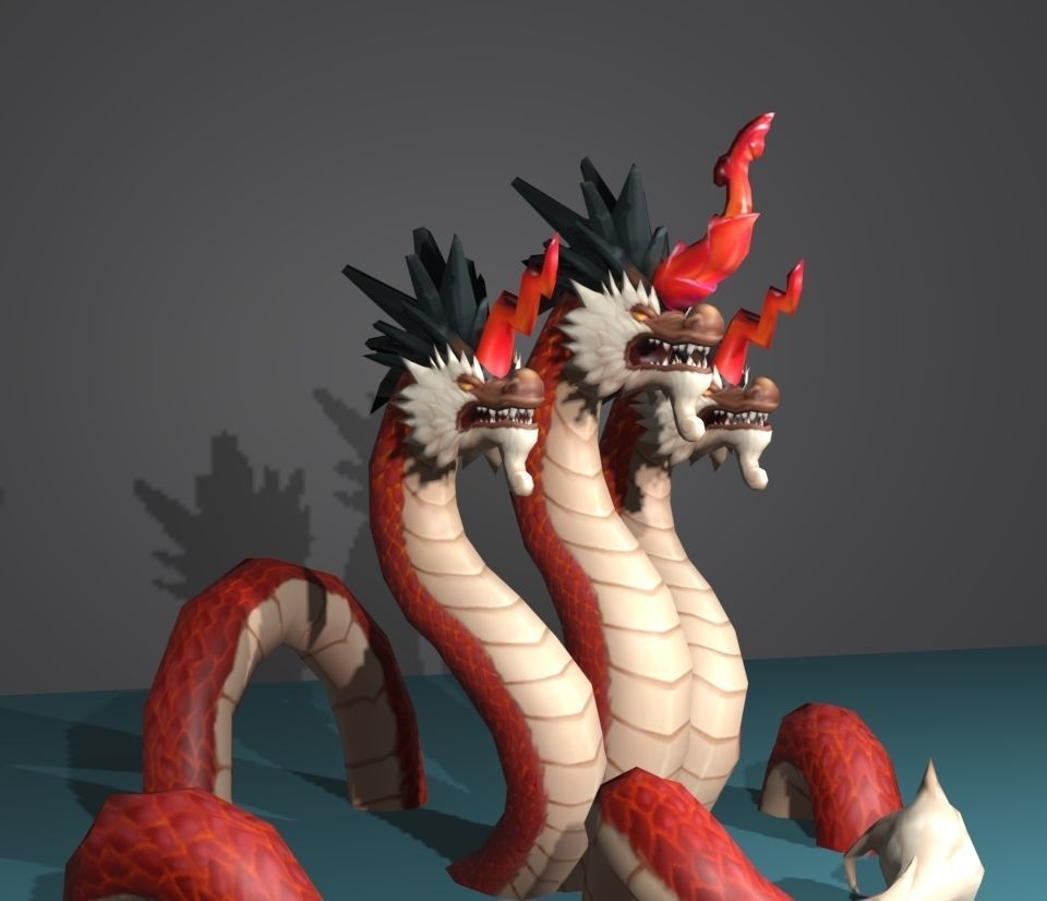 najja dragon 3D model animated rigged | CGTrader