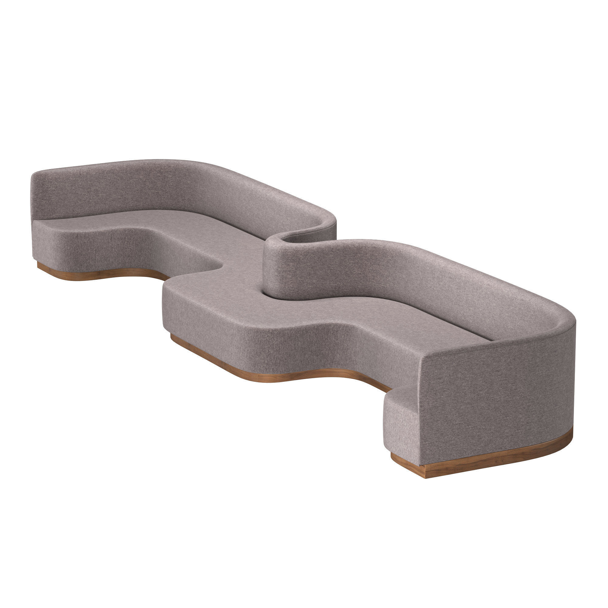 Banquette Lobby sofa 3D model | CGTrader