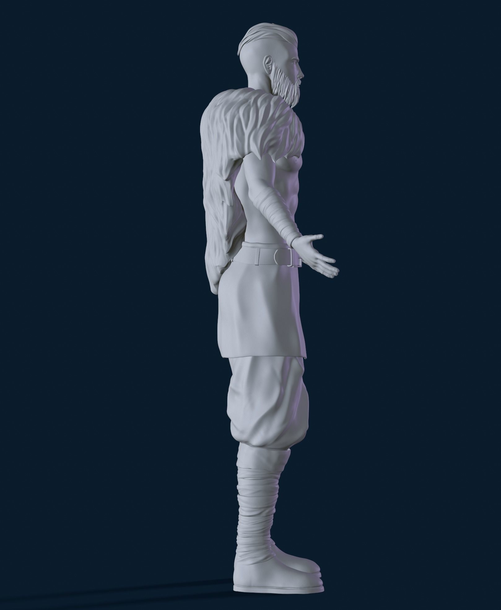 High poly 3D warrior model 3D model | CGTrader