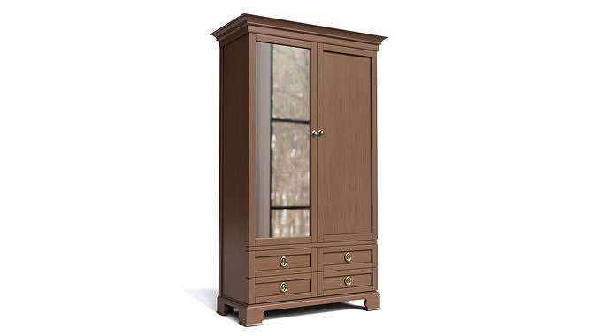 3D model trad armoire VR / AR / low-poly | CGTrader