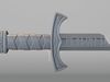 Cosplay broken Nord Sword 3D model 3D printable | CGTrader