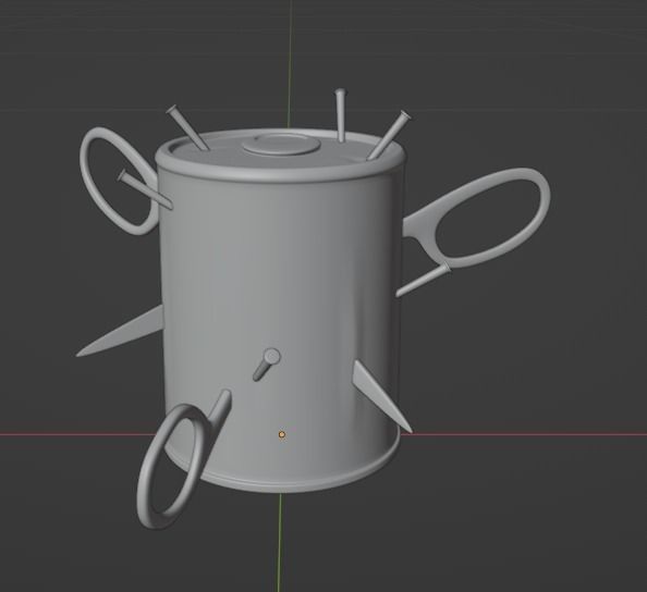 Nail bomb 3D model | CGTrader