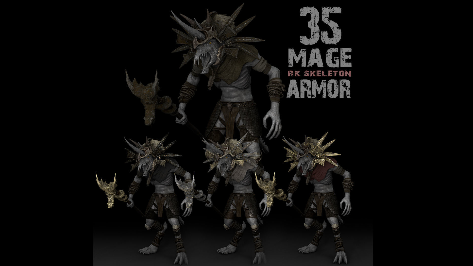 3D model 35 Mage Armor VR / AR / low-poly | CGTrader