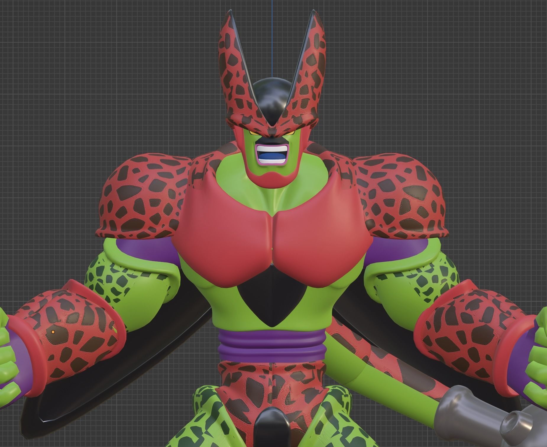 Cell Max - DragonBall Super 3D model rigged | CGTrader