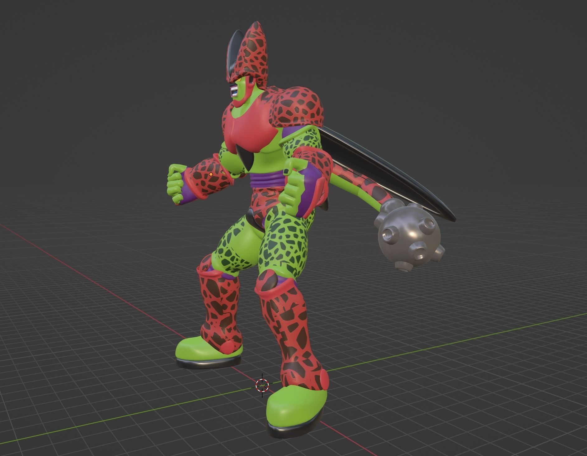 Cell Max - DragonBall Super 3D model rigged | CGTrader