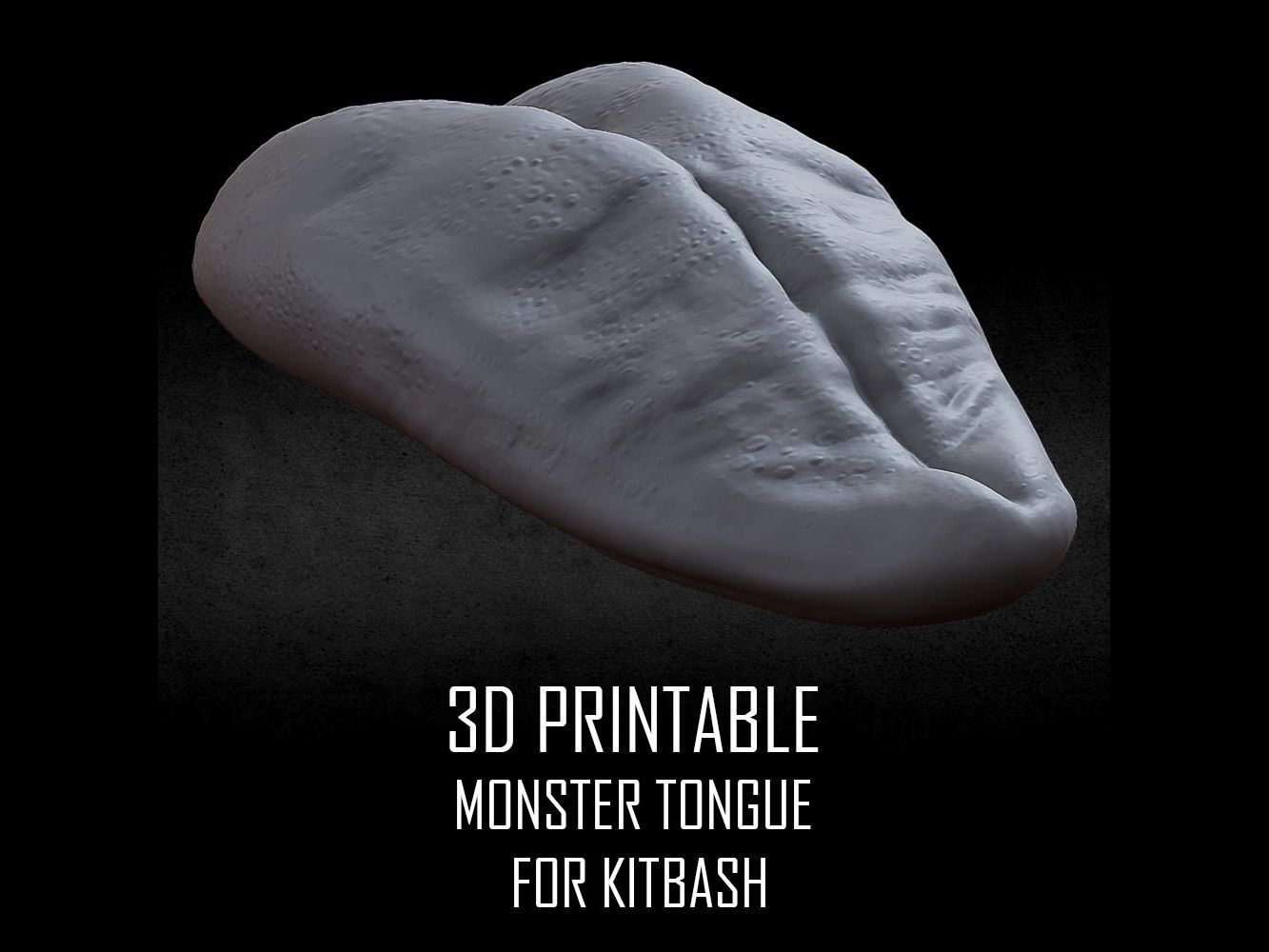 3D PRINTABLE MONSTER TONGUE FOR KITBASH - NORMAL 3D model 3D printable ...