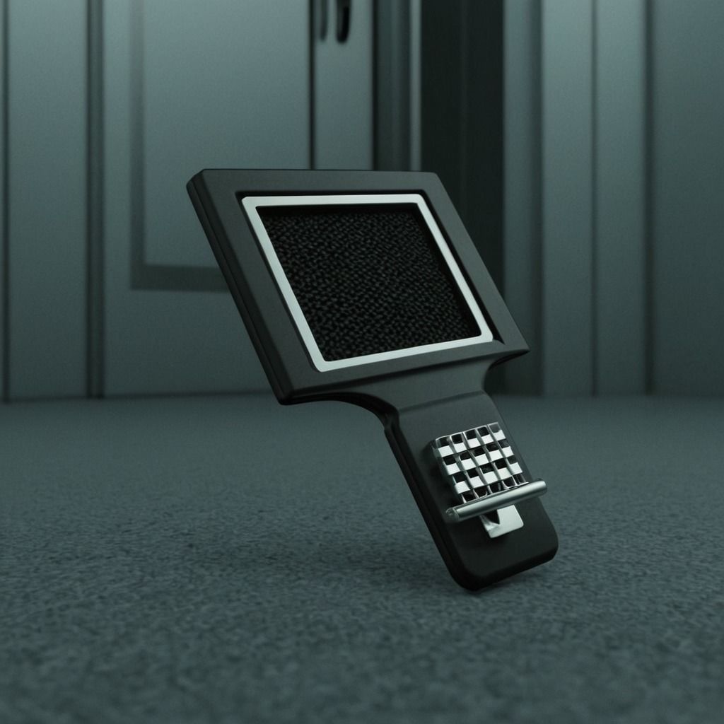 Matte Black Buttons Device free VR / AR / low-poly 3D model | CGTrader