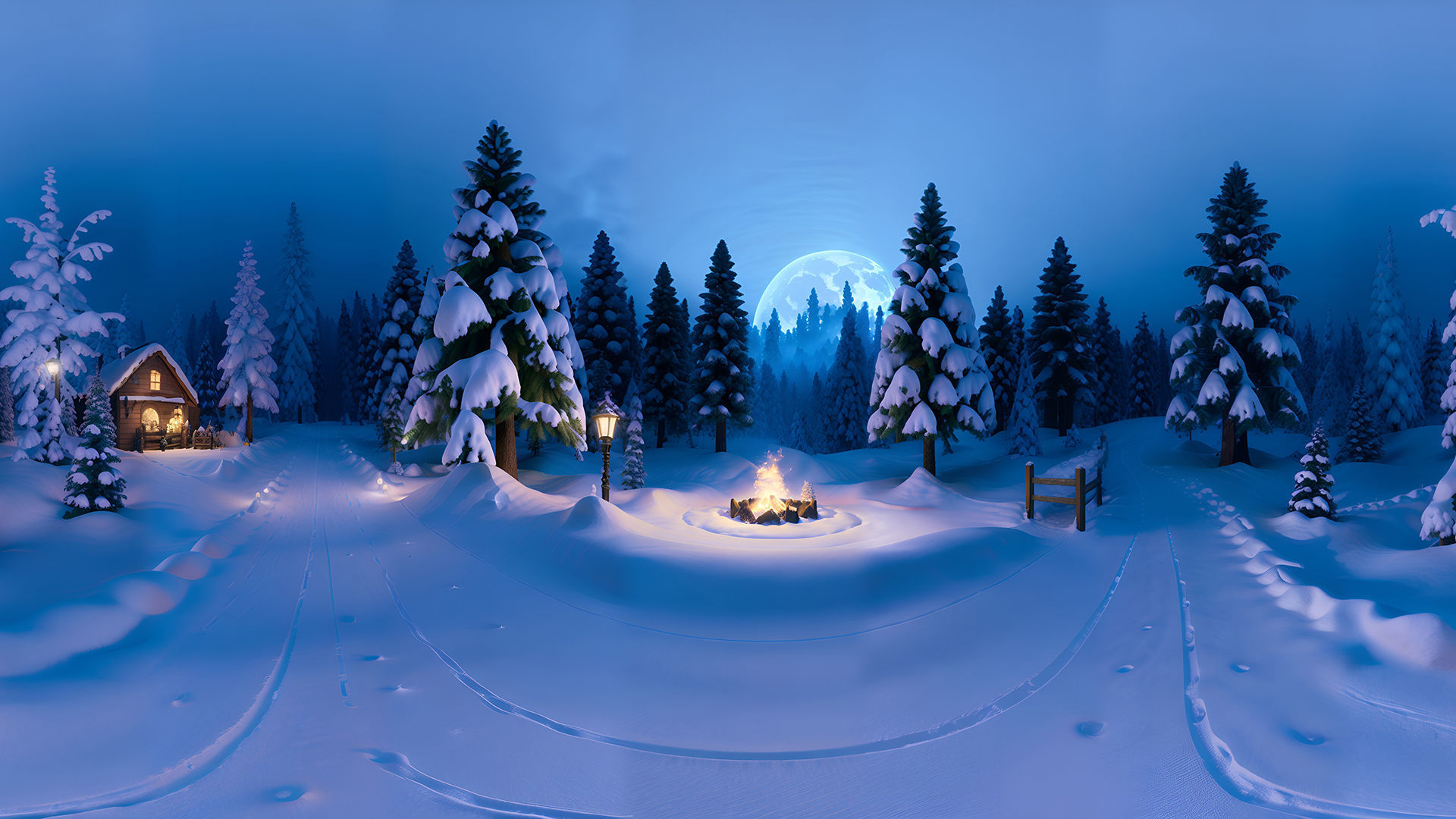 3D model HDRI Winter Fairytale Panoramas VR / AR / low-poly | CGTrader