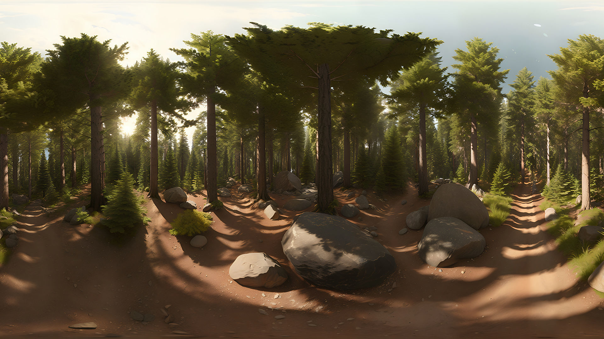 3D model HDRI Forest Panoramas VR / AR / low-poly | CGTrader