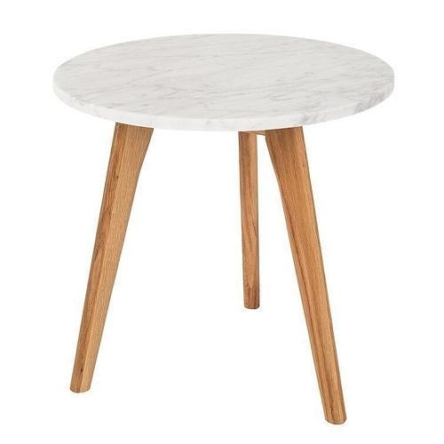White Stone Side Table 3D model | CGTrader