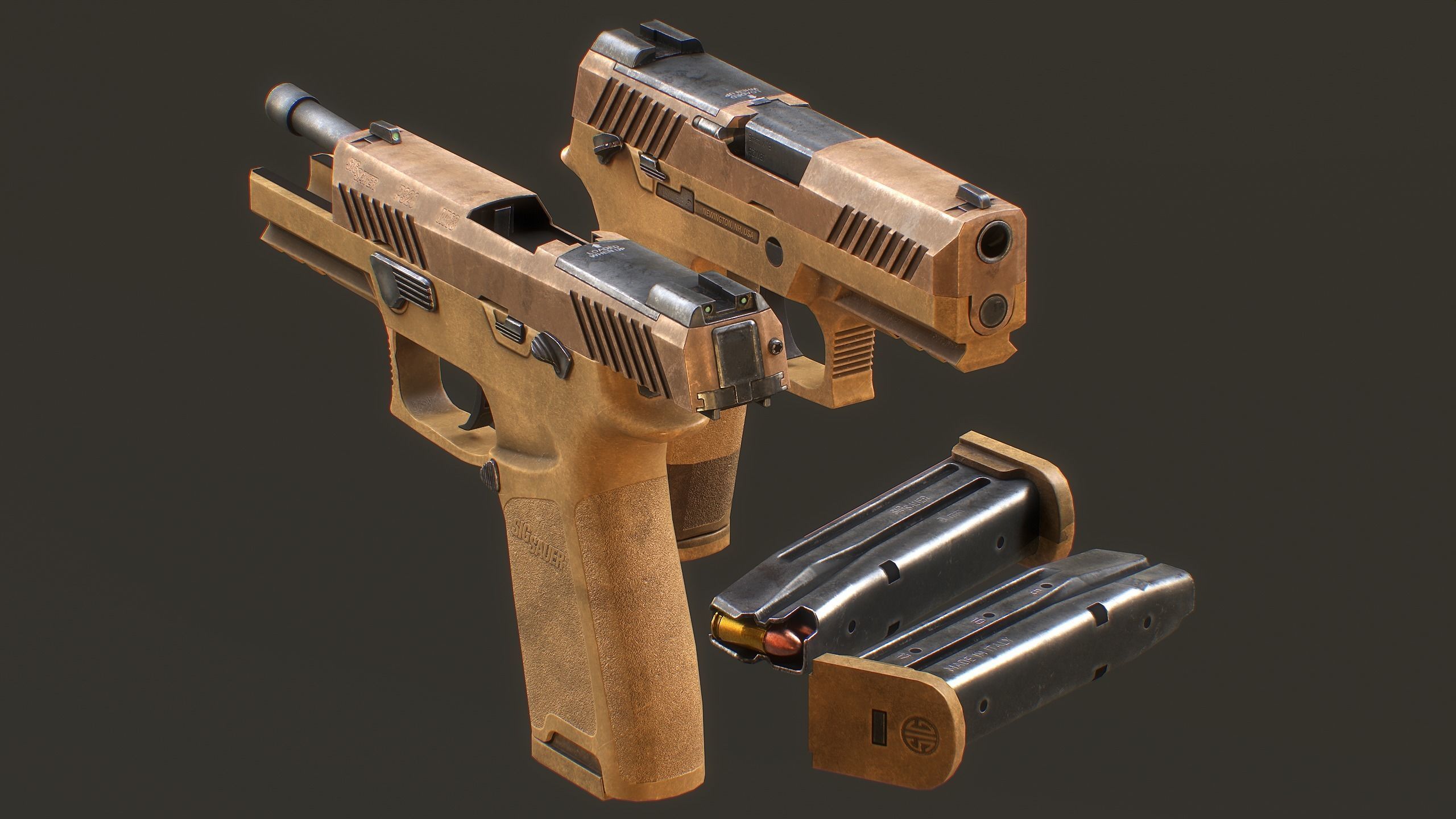 3D model SIG SAUER P320 M18 VR / AR / low-poly | CGTrader