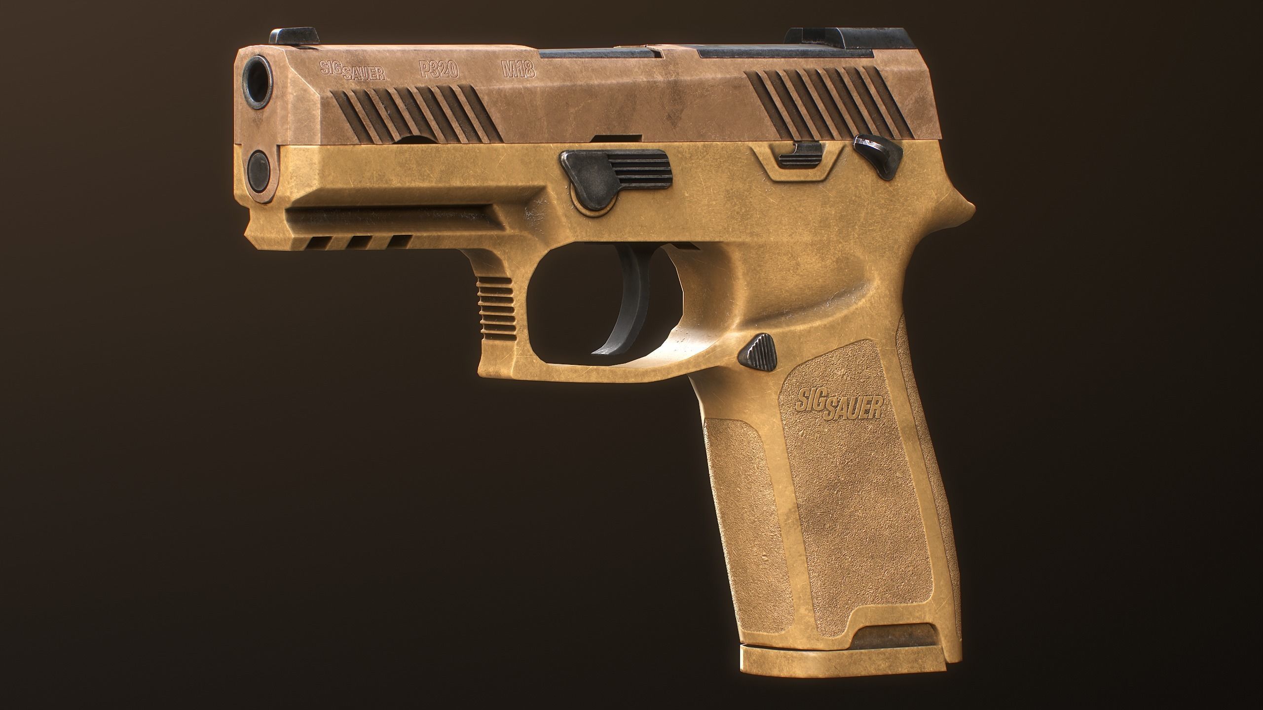 3D model SIG SAUER P320 M18 VR / AR / low-poly | CGTrader