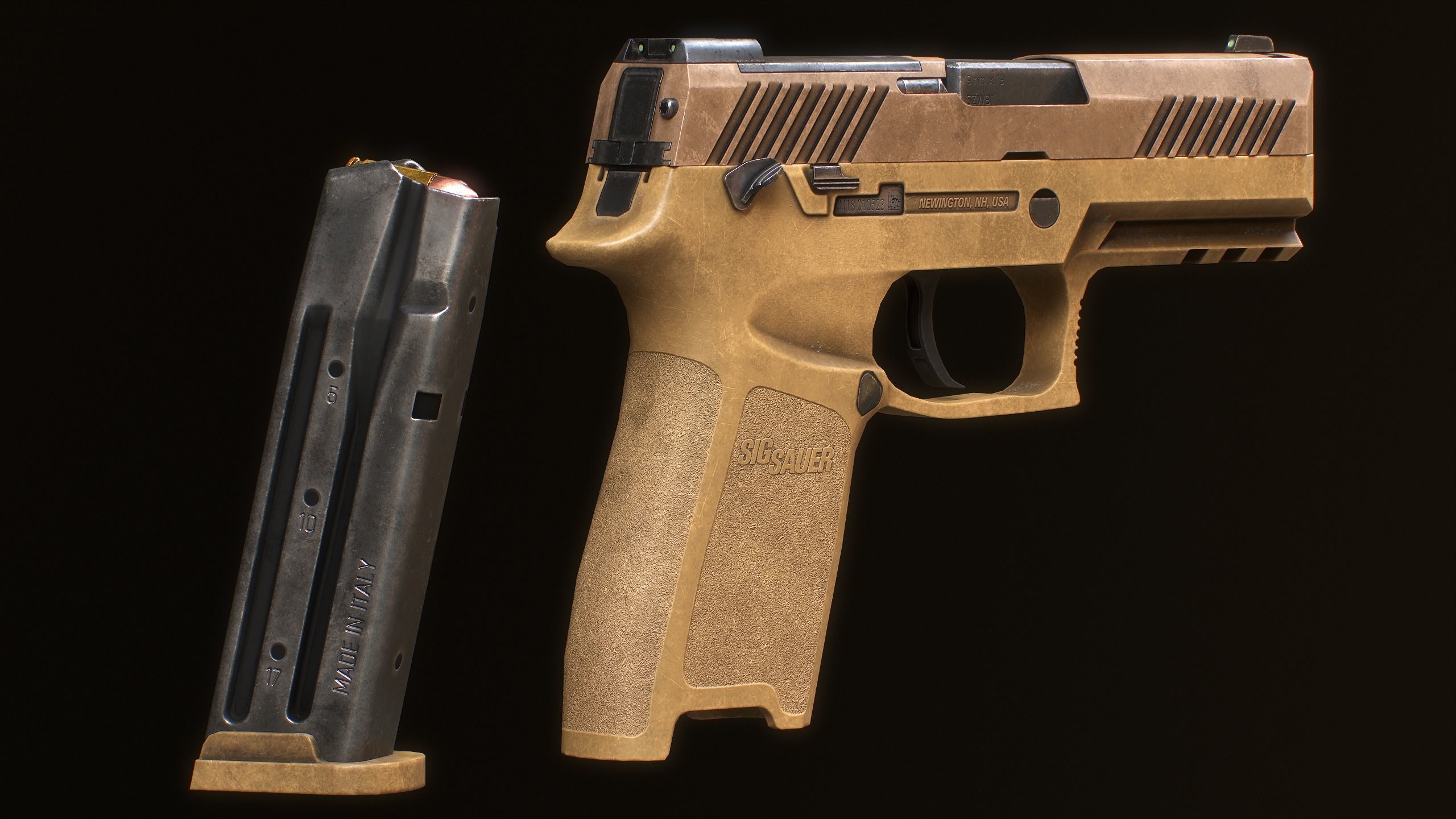 3D model SIG SAUER P320 M18 VR / AR / low-poly | CGTrader