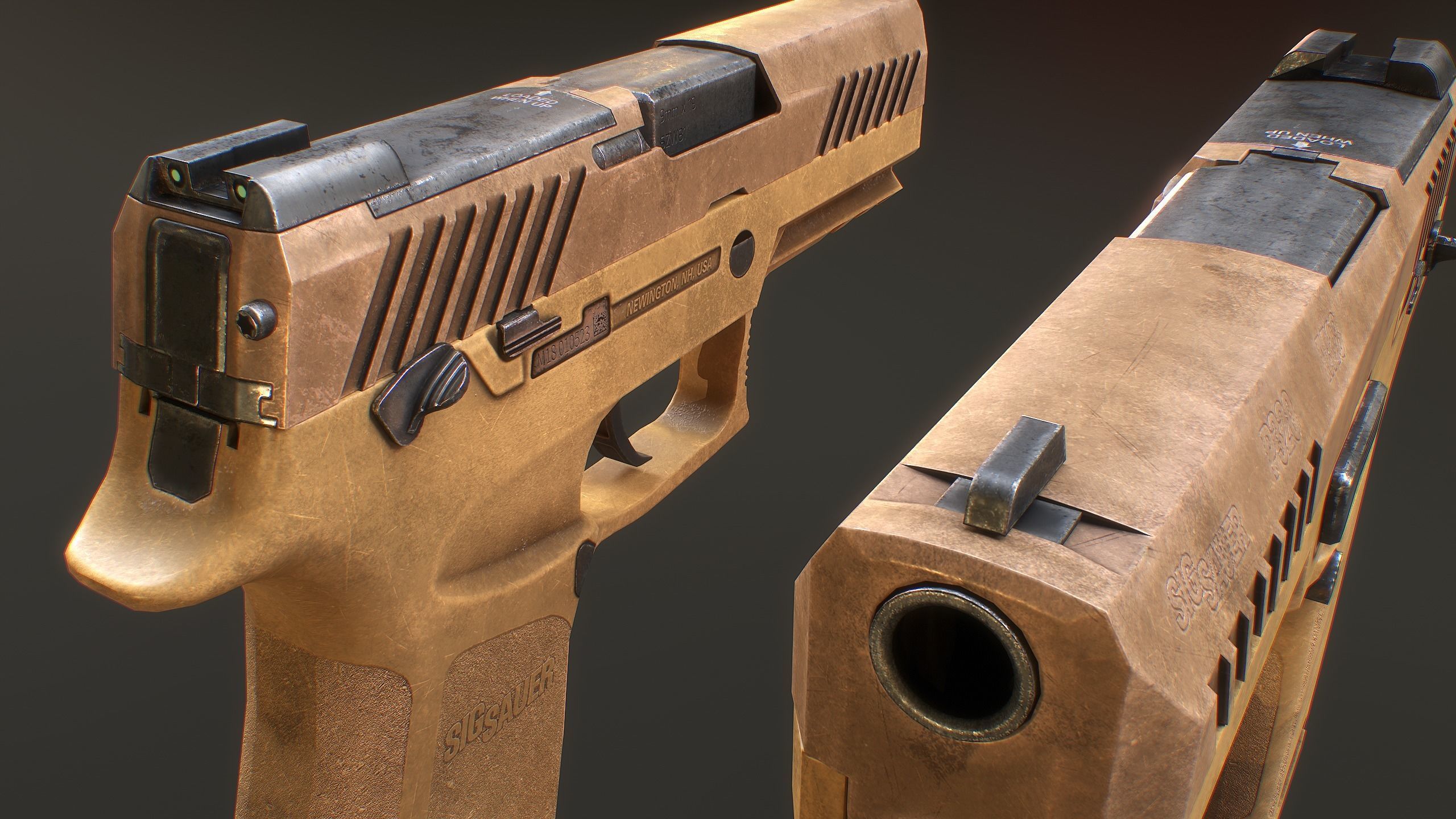 3D model SIG SAUER P320 M18 VR / AR / low-poly | CGTrader
