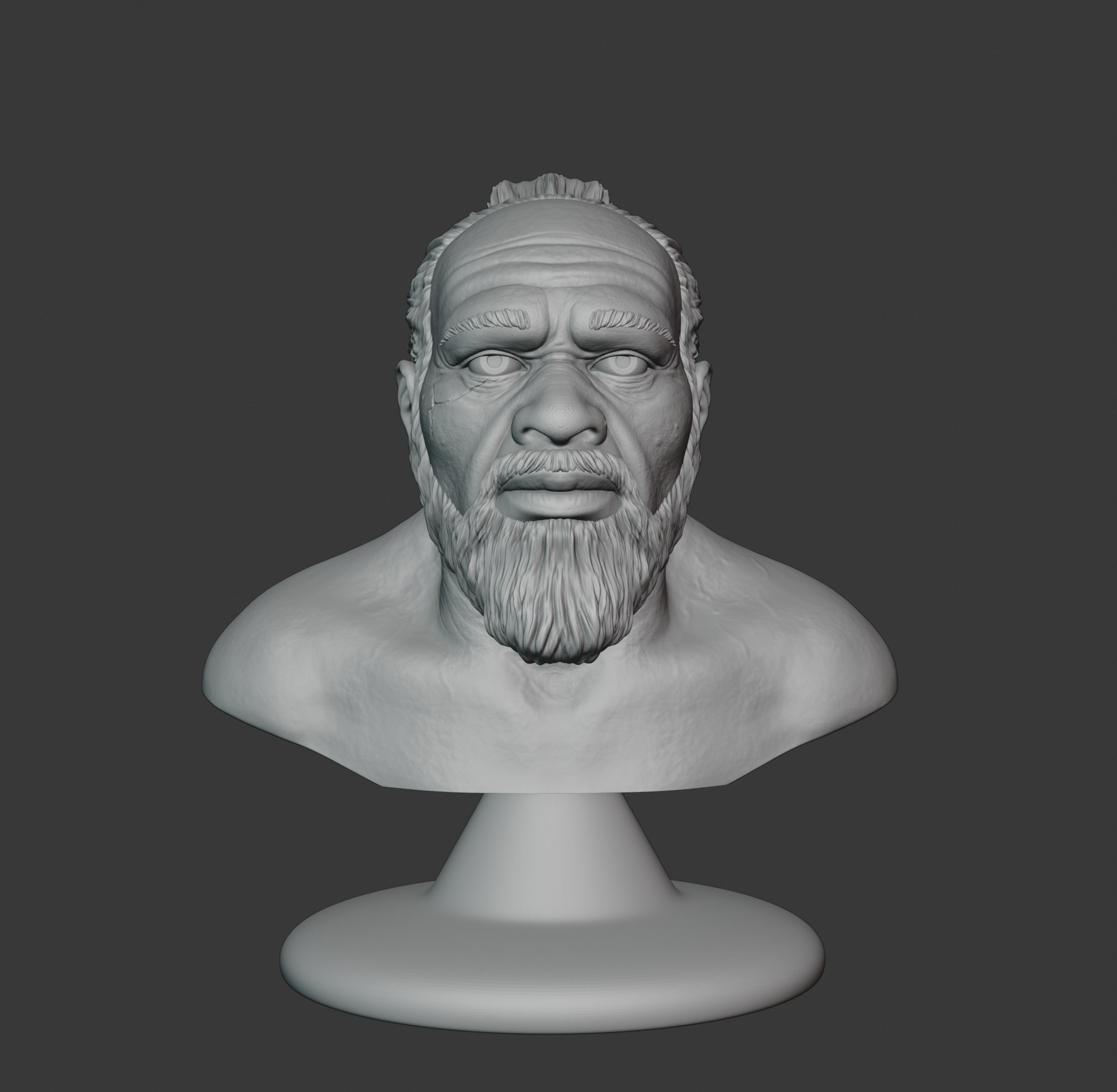 Neanderthal 3D PRINT 3D model 3D printable | CGTrader