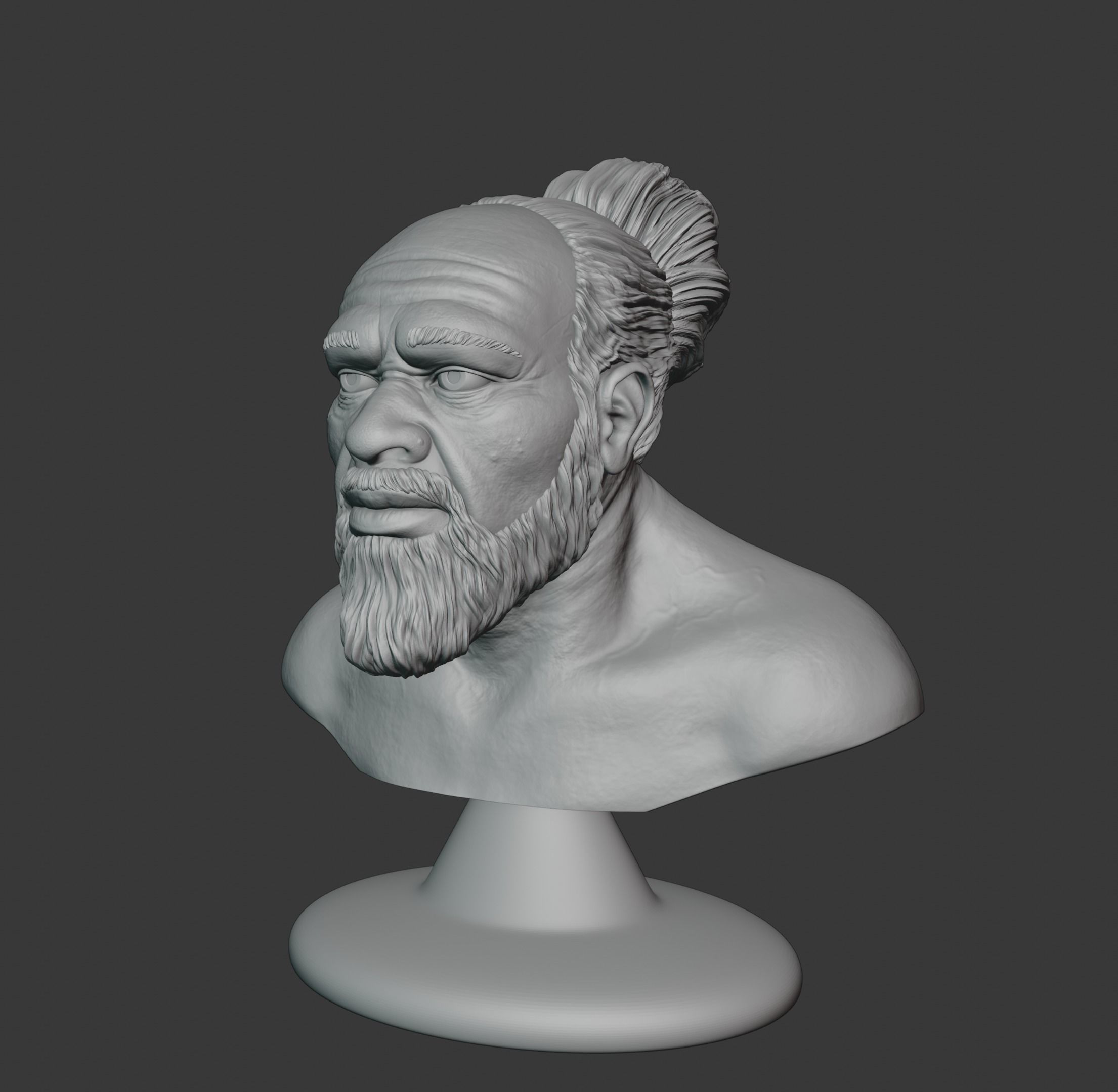 Neanderthal 3D PRINT 3D model 3D printable | CGTrader