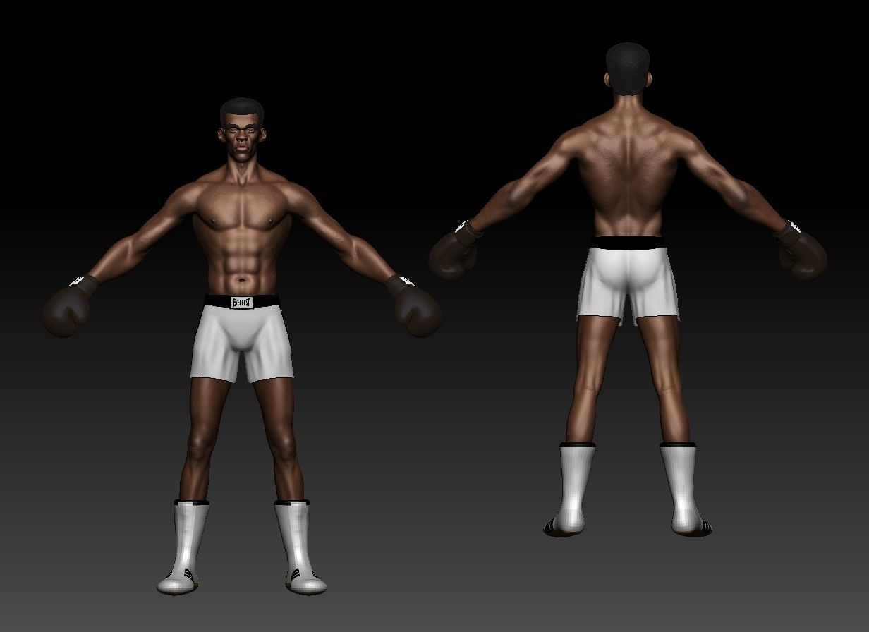 Muhammad Ali Stylized 3D model 3D model | CGTrader