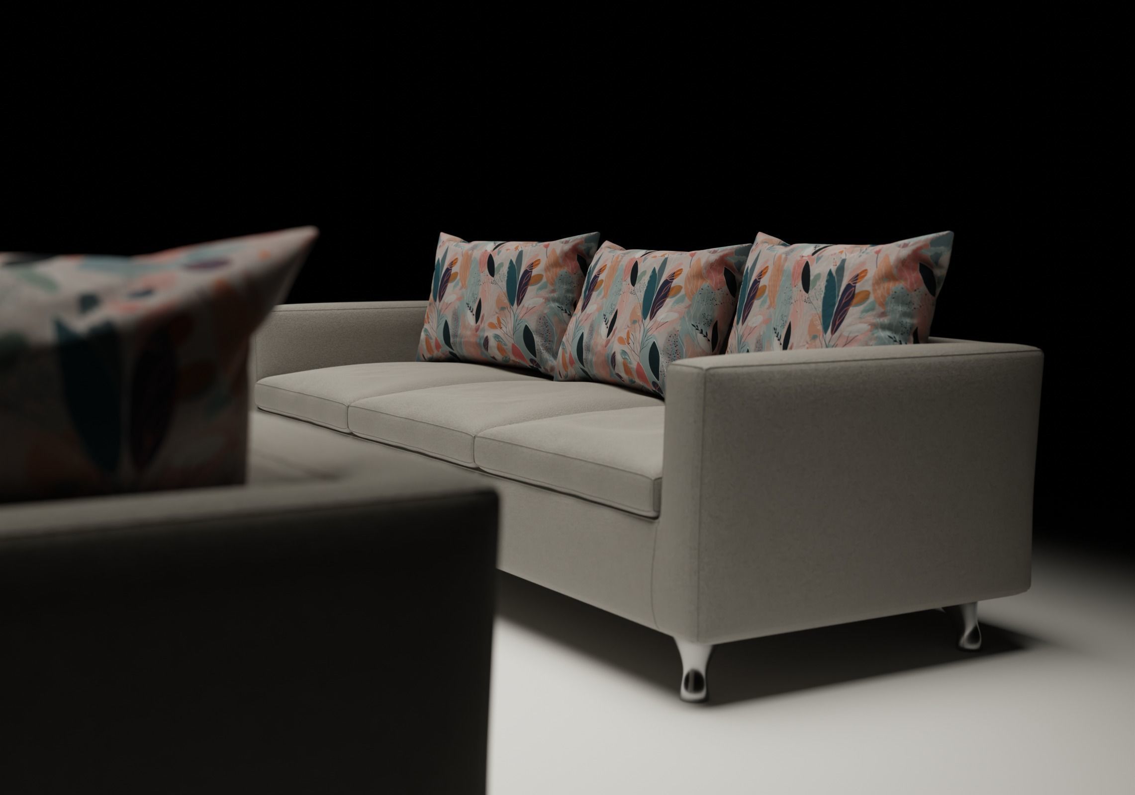 Modern Simple Livingroom Sofa set free 3D model | CGTrader