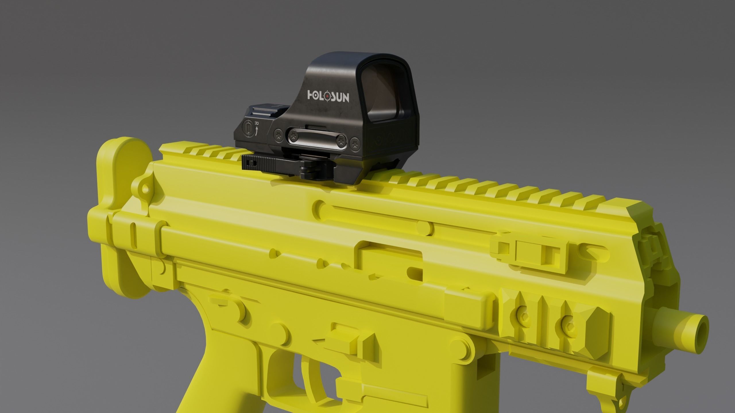 3D model Holosun 510 C - Collimator Sight VR / AR / low-poly | CGTrader