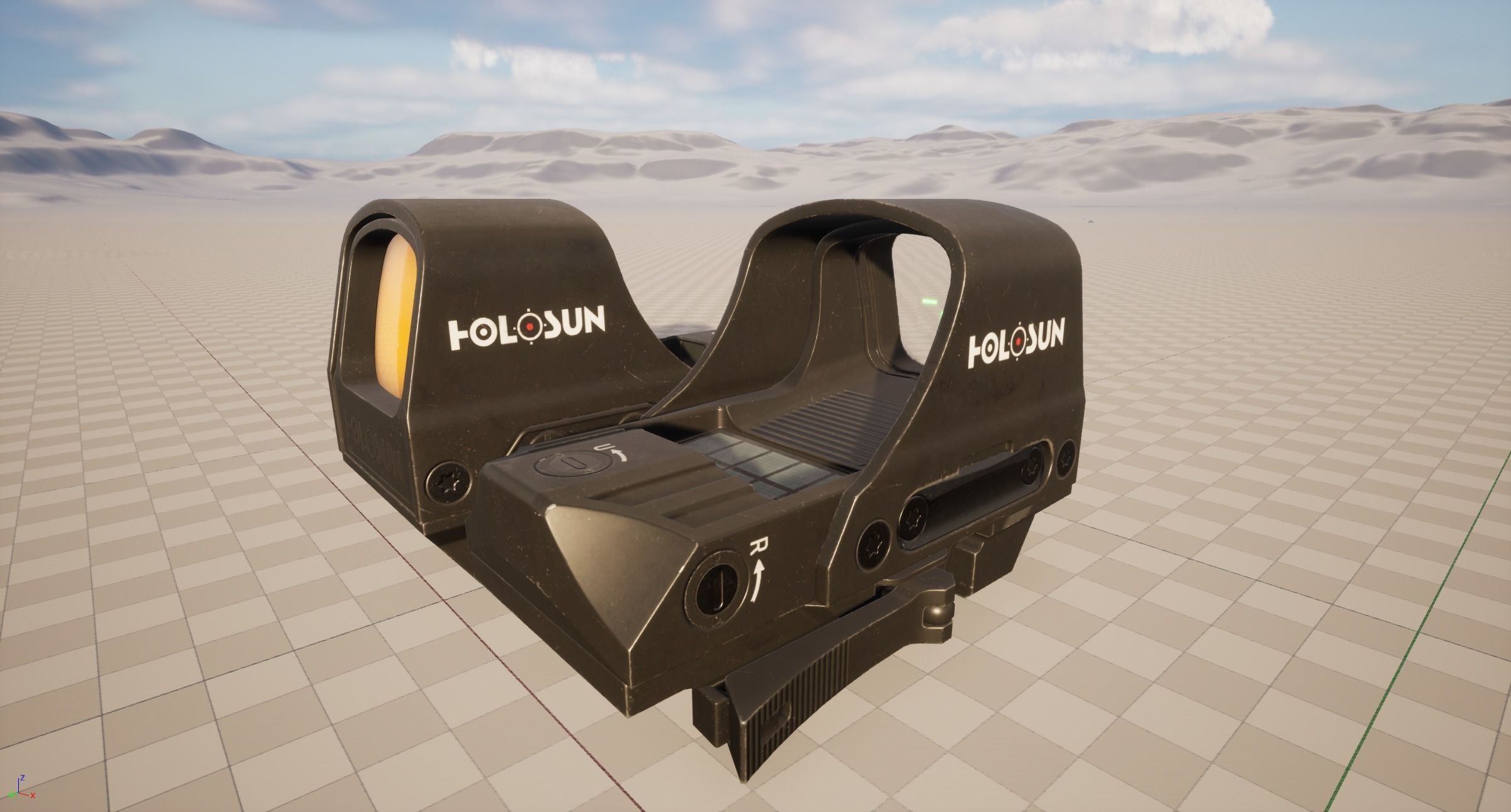 3D model Holosun 510 C - Collimator Sight VR / AR / low-poly | CGTrader