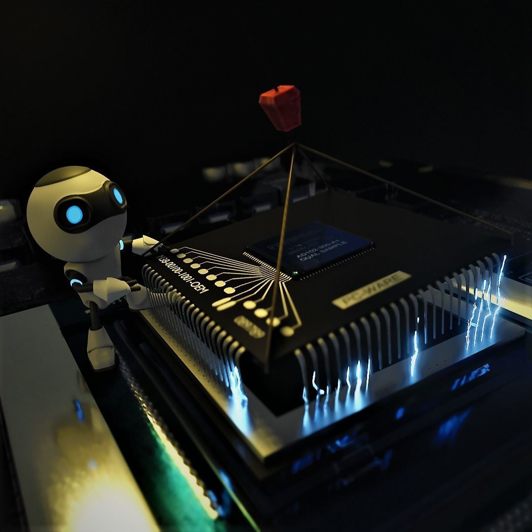 robo scene free VR / AR / low-poly 3D model | CGTrader