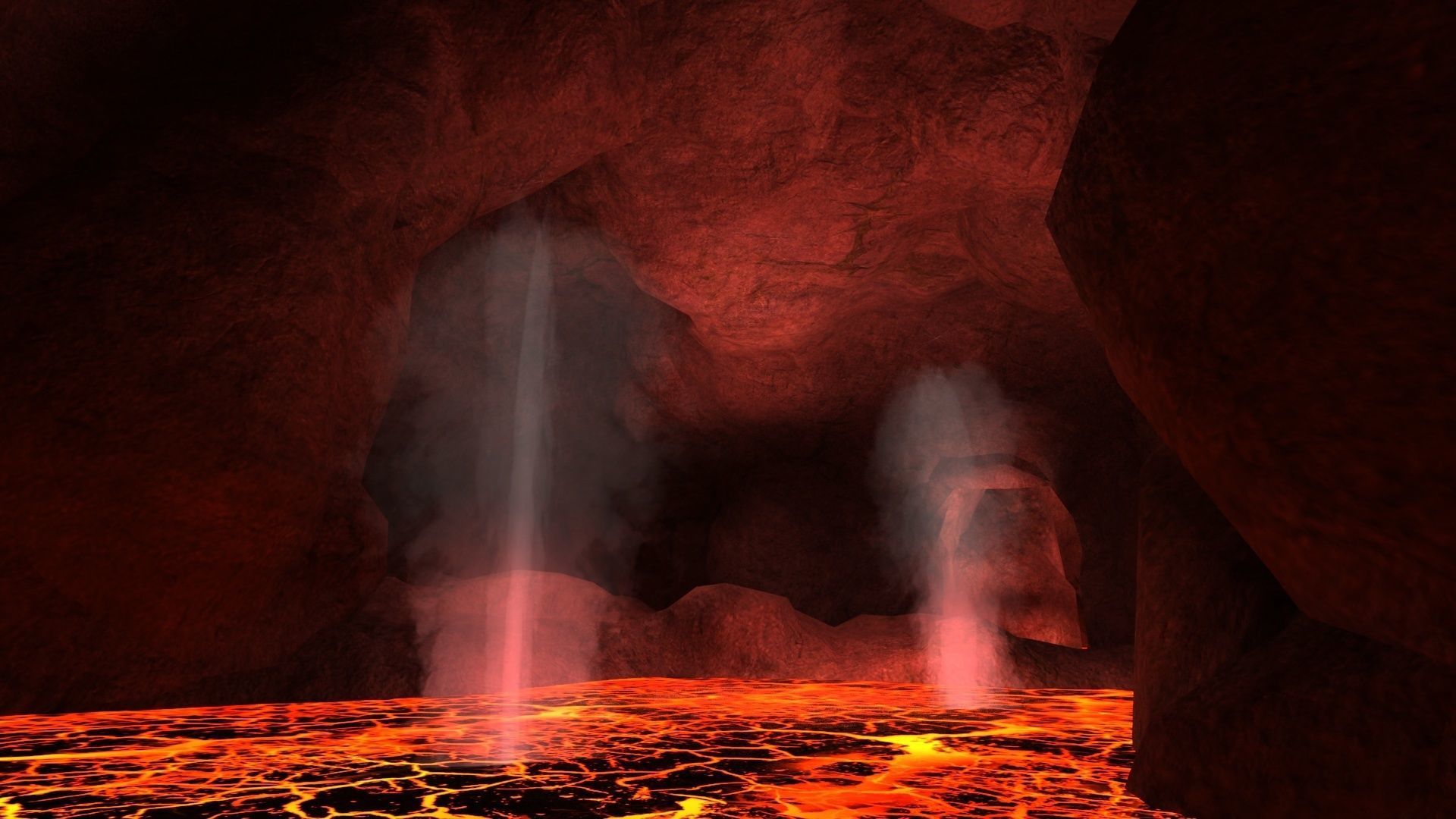 Cave entrance Cave underground Magmas 3D model | CGTrader