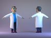 Cartoon boss scientist researcher and scholar bearded 3D model | CGTrader