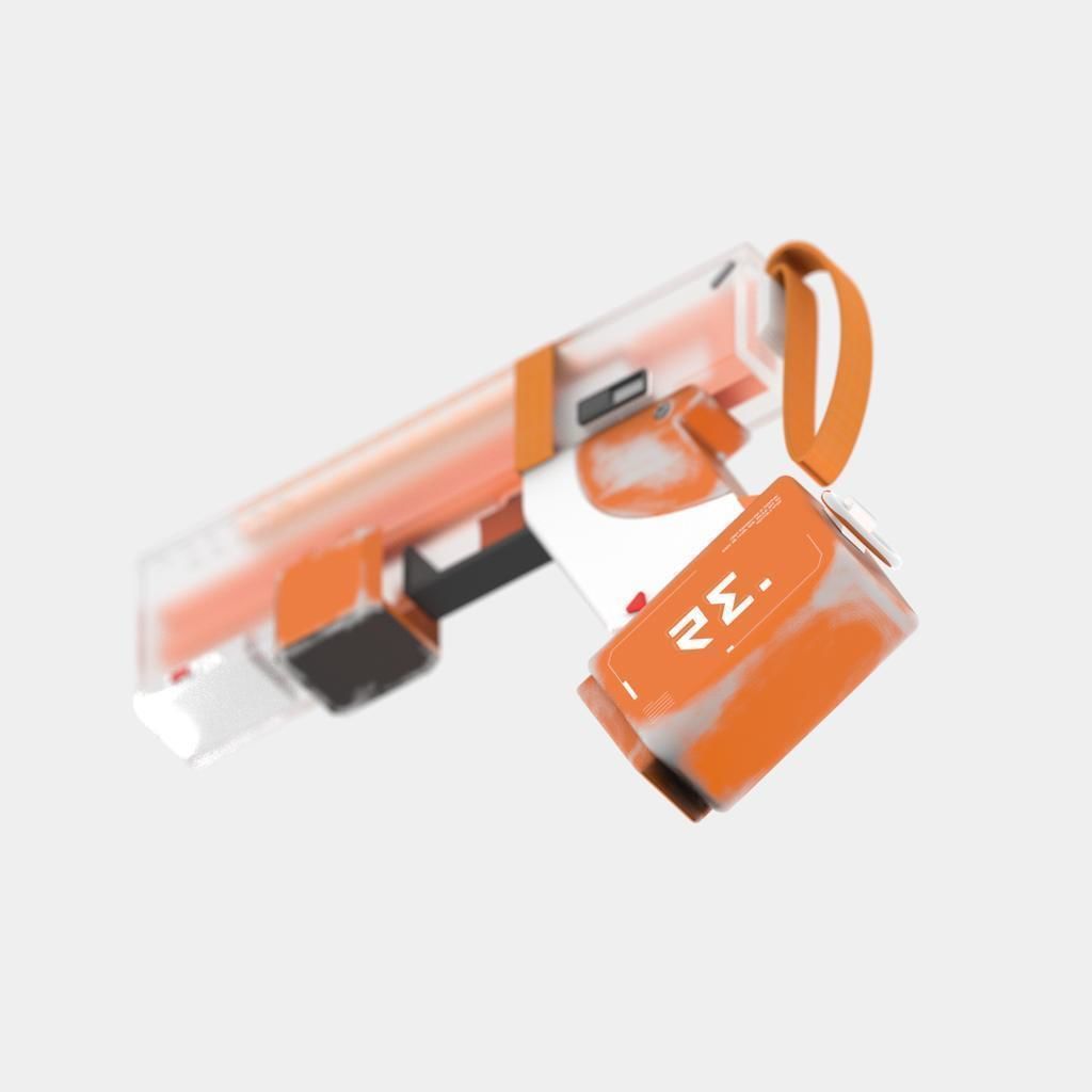 Futuristic Handgun Model 3D model | CGTrader