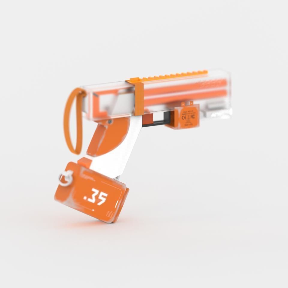 Futuristic Handgun Model 3D model | CGTrader