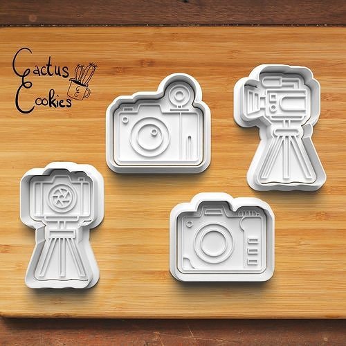 Camera Cookie Cutter Stl File for 3d Printer 0334 3D model 3D printable ...