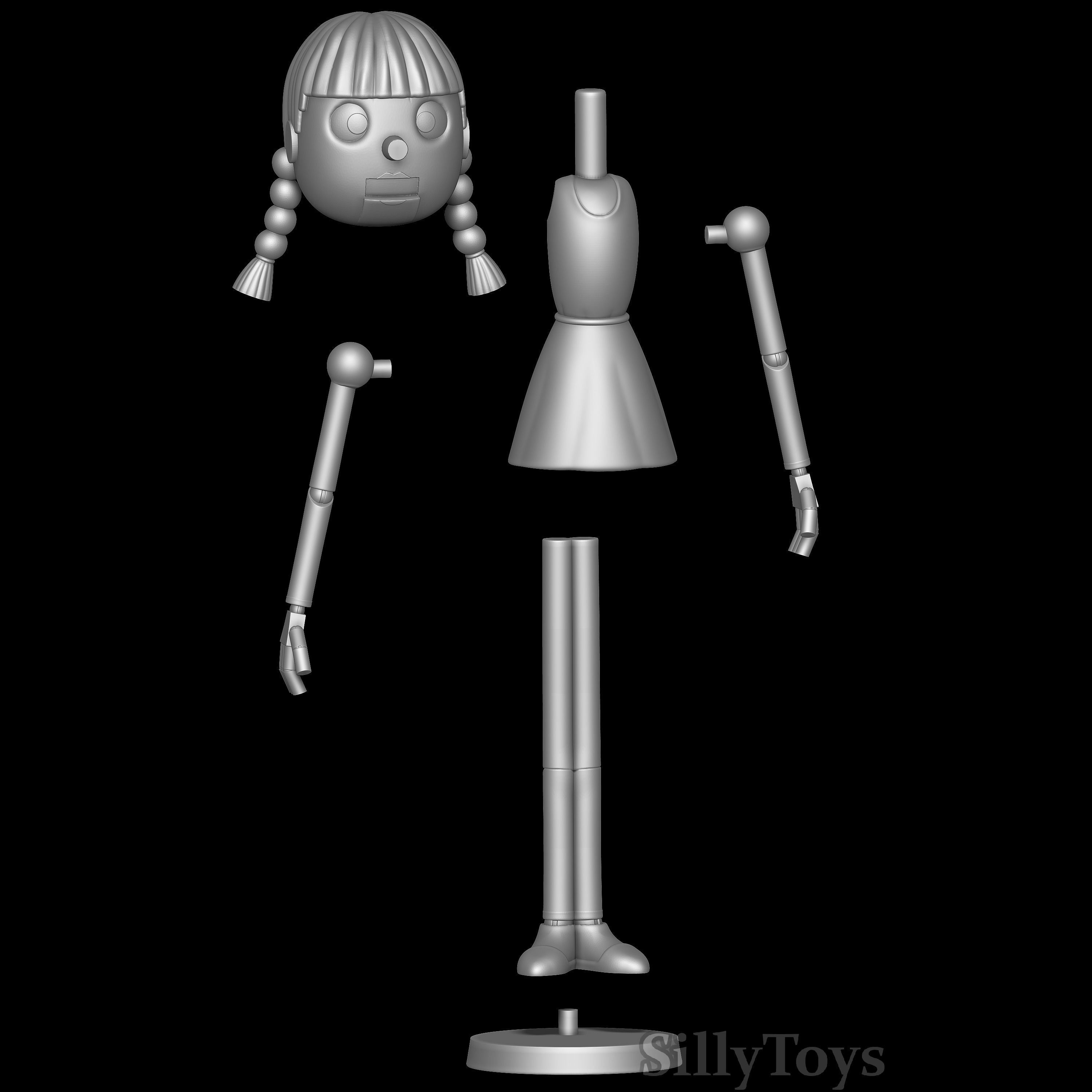 Pinocchio Girl - Shrek 3D model 3D printable | CGTrader